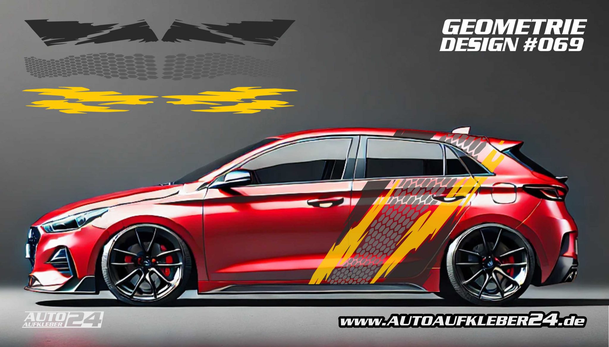 HIGH VOLTAGE DESIGN - Elektro Auto Design - Aufkleber SET #001