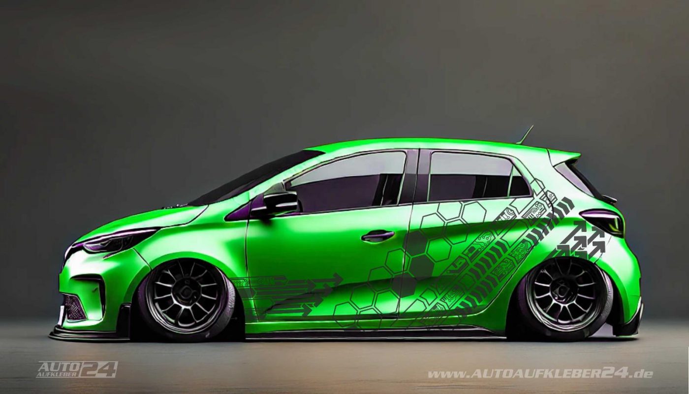 HIGH VOLTAGE DESIGN - Elektro Auto Design - Aufkleber SET #103