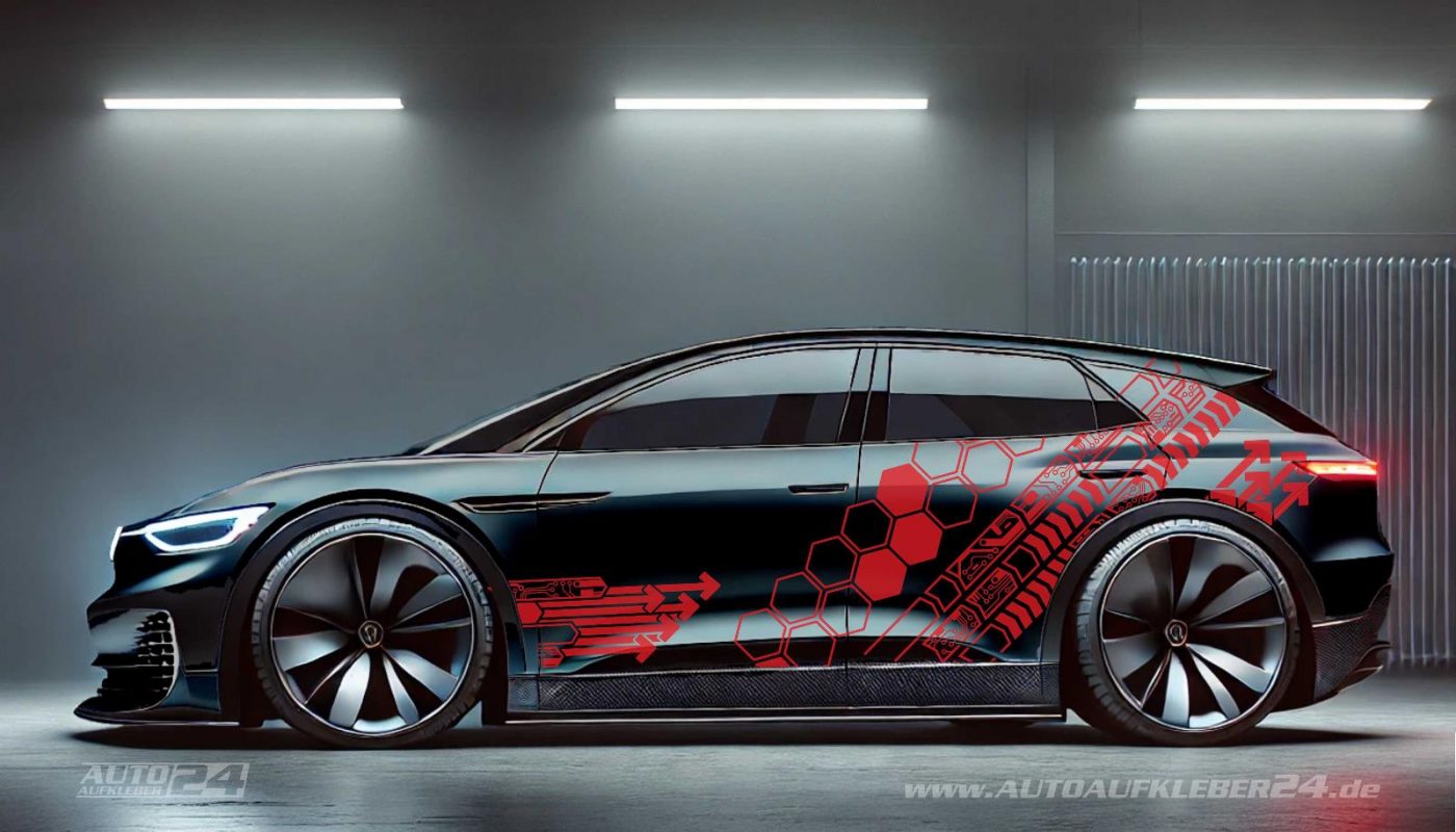 HIGH VOLTAGE DESIGN - Elektro Auto Design - Aufkleber SET #103