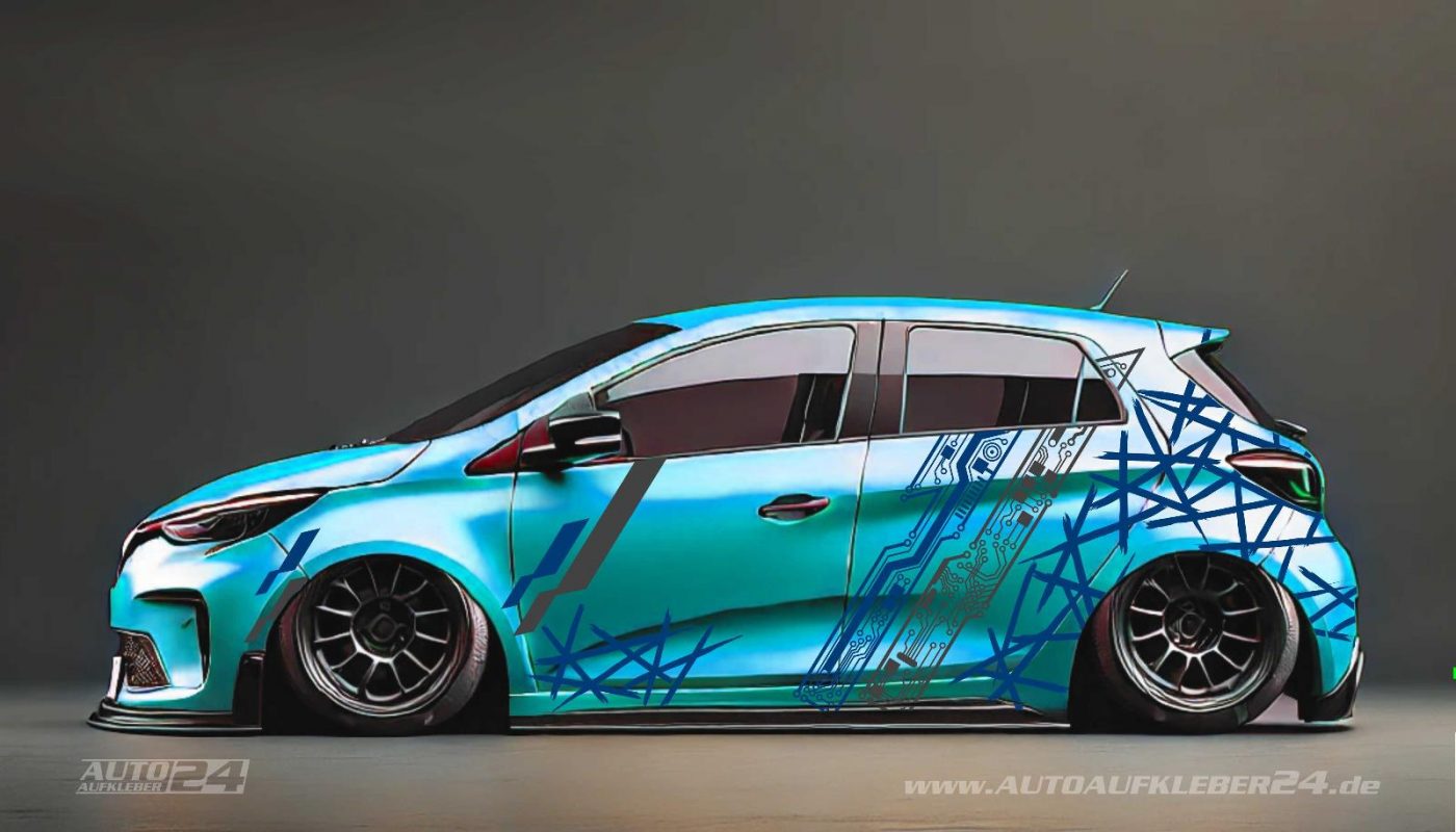 HIGH VOLTAGE DESIGN - Elektro Auto Design - Aufkleber SET #203