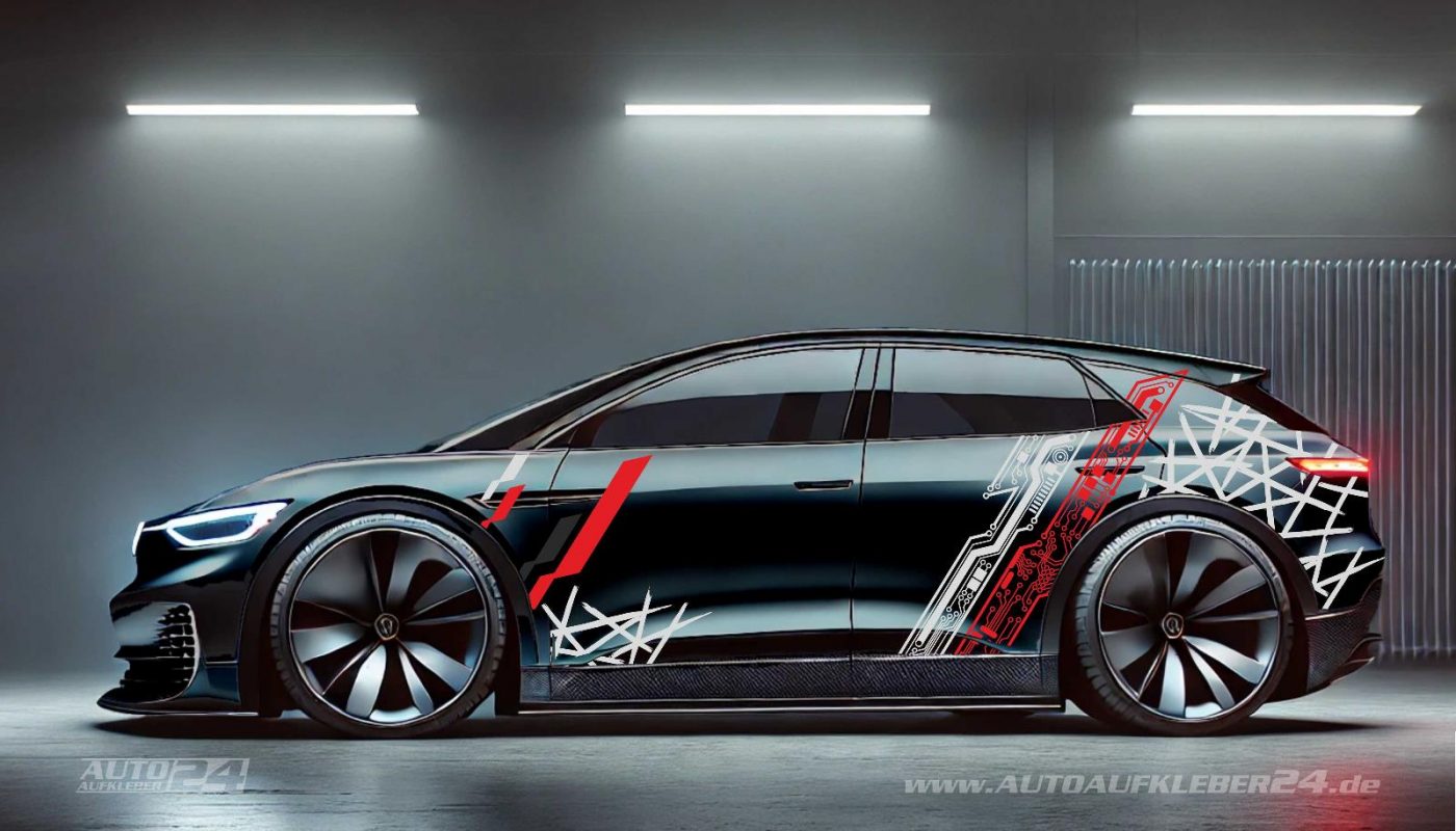 HIGH VOLTAGE DESIGN - Elektro Auto Design - Aufkleber SET #203