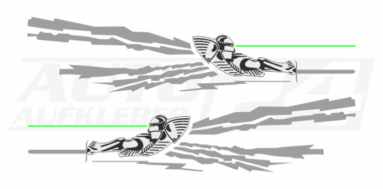 Aufkleberset / Decal im Style von Fast & Furious - Crazy Fighter