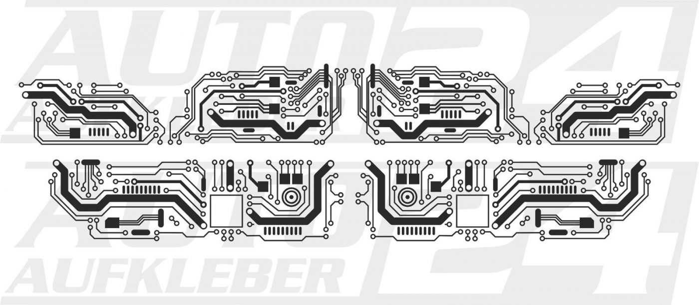 HIGH VOLTAGE DESIGN - Elektro Auto Design - Aufkleber SET #005