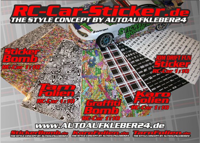 RC CAR Modellbau Aufkleber — Autoaufkleber 24 - carstyling and more